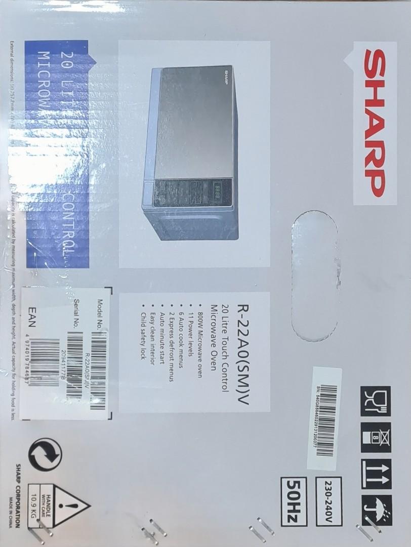 SHARP microwave oven touch control., TV & Home Appliances, Kitchen ...