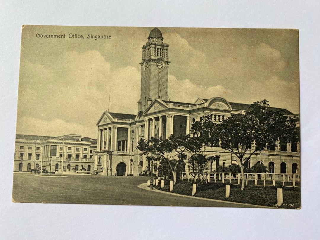 Singapore postcard 1920s government office mint, Hobbies & Toys ...