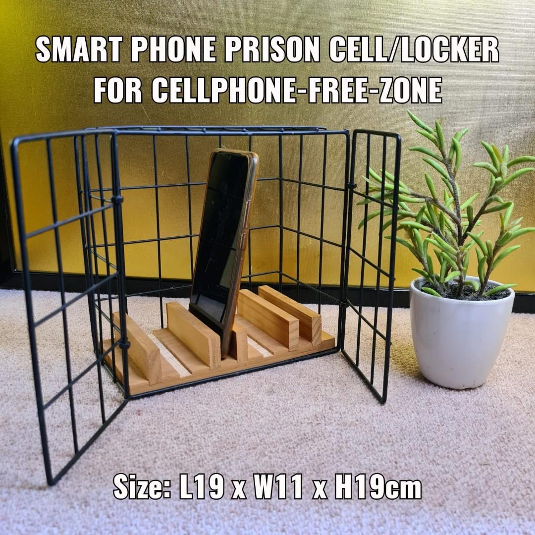 SMART PHONE PRISON CELL/LOCKER FOR CELLPHONE-FREE-ZONE, Furniture ...