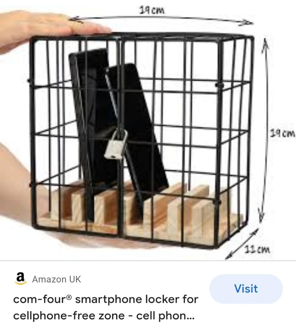 SMART PHONE PRISON CELL/LOCKER FOR CELLPHONE-FREE-ZONE, Furniture ...
