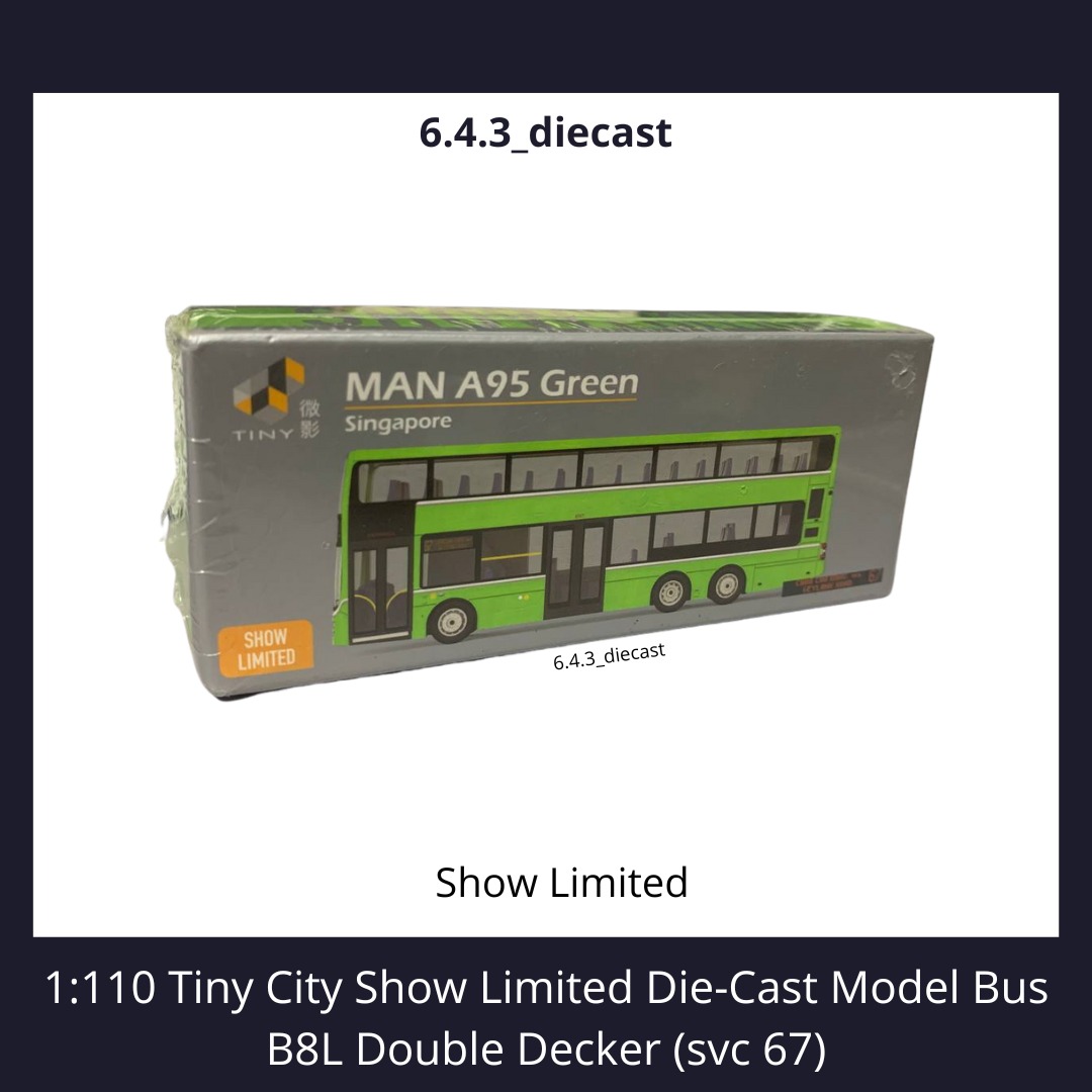 [In Stock] 1:110 Tiny City Show Limited Die-cast Model Bus | MAN A95 ...