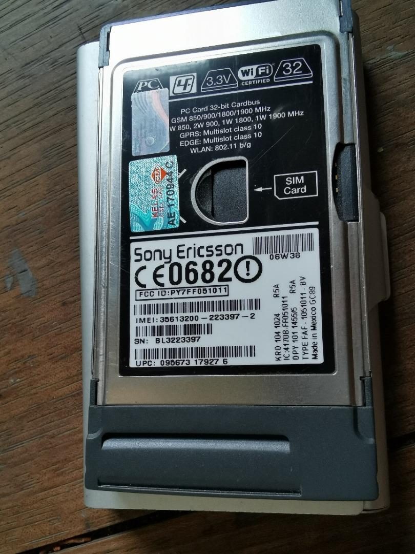 Sony Ericsson EDGE Wireless Card RARE, Computers & Tech, Parts ...