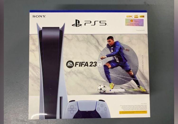 Sony PS5 Disc console bundle with FIFA 23 game, Video Gaming, Video ...