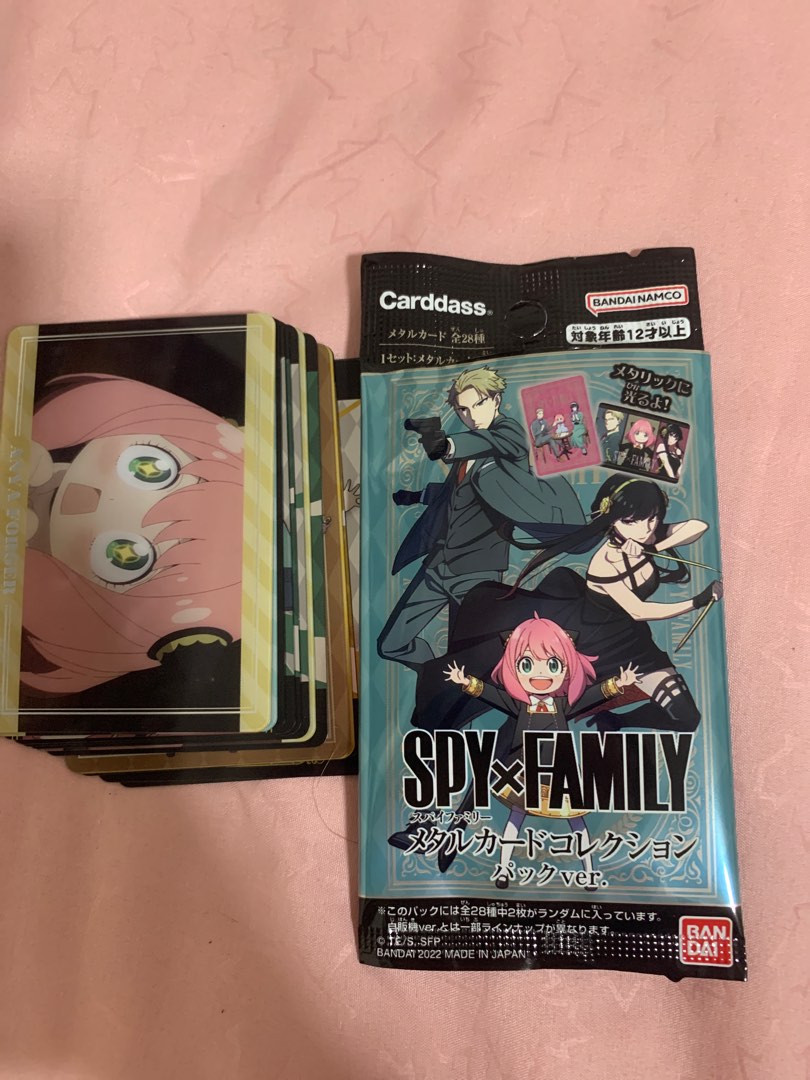 Spy family metal gacha cards, Hobbies & Toys, Toys & Games on Carousell