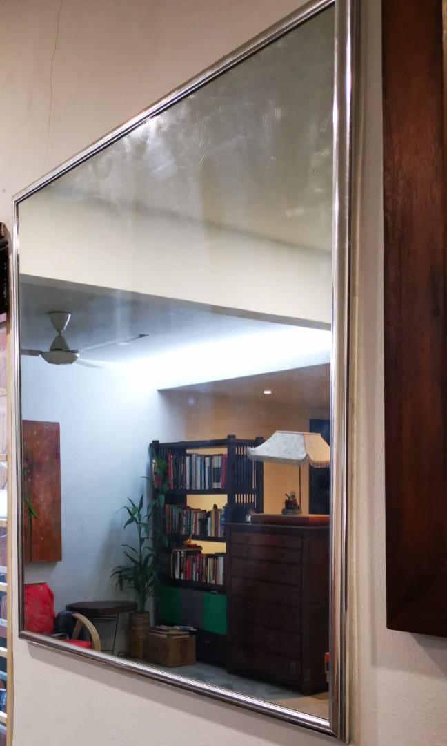 Stainless Steel Framed Mirror, Furniture & Home Living, Home Decor ...