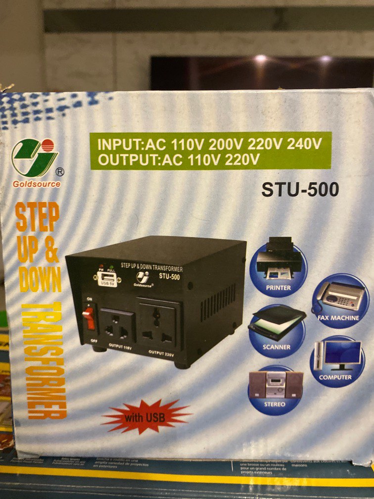 Step Up & down transformer, TV & Home Appliances, Electrical, Adaptors ...