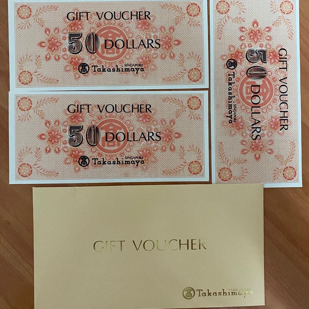 Takashimaya Voucher -$150, Tickets & Vouchers, Vouchers on Carousell