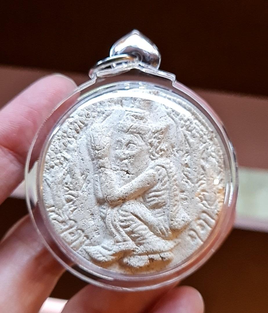 Thai amulet phra pong lersi Phor Pong Bann Meedee, included Phor Tiang's amulet materials ...