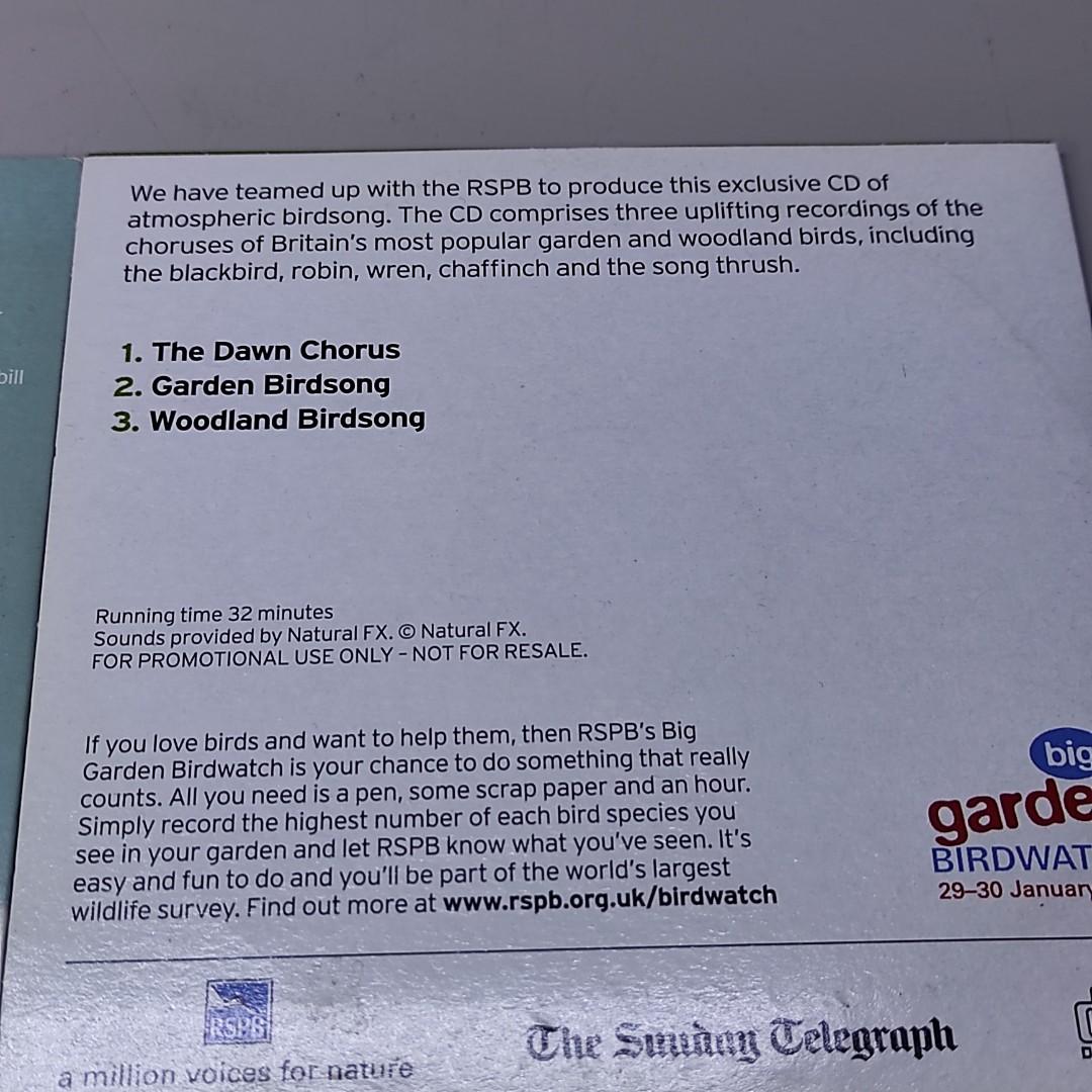 The Sunday Telegraph British Birdsong cd @ 95 each, Hobbies & Toys ...