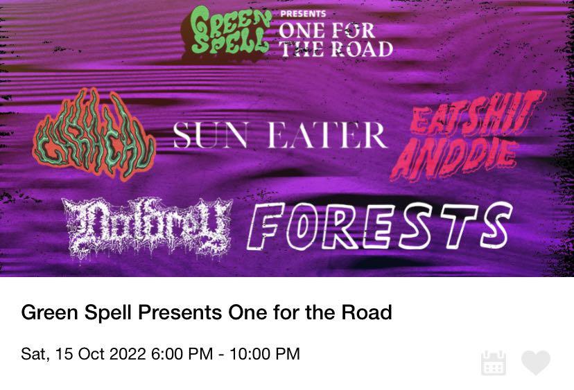 Tickets to a noisy concert on Oct.15 (Annexe Studio Esplanade), Tickets ...