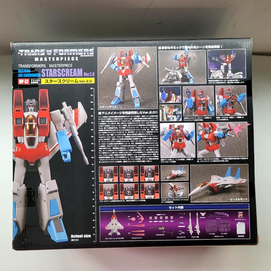 Transformers Masterpiece MP-52 MP52 Starscream, Hobbies & Toys, Toys ...