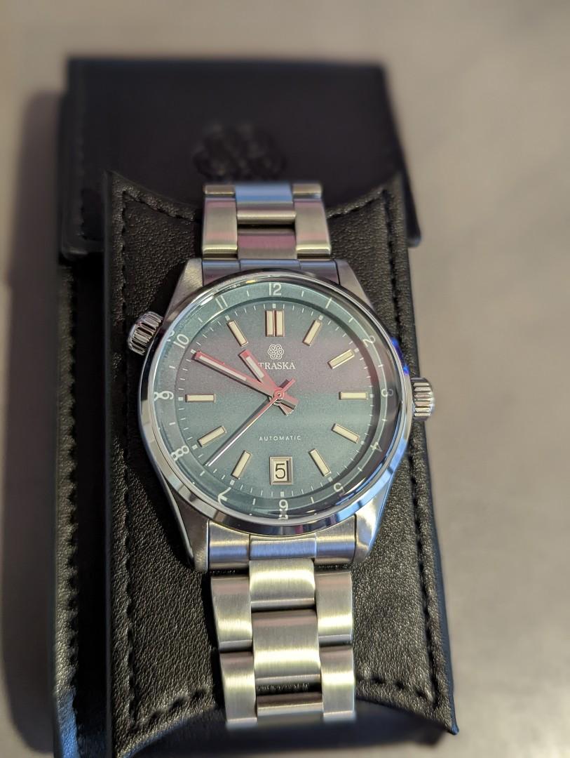 Traska Venturer Steel Blue (Like New), Luxury, Watches on Carousell