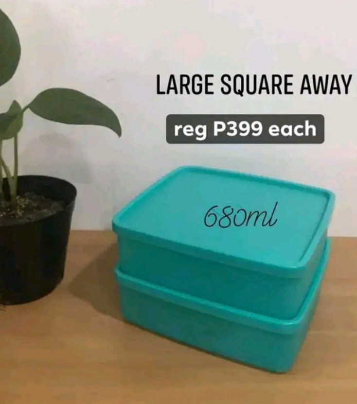 Tupperware Large square away, Furniture & Home Living, Kitchenware ...