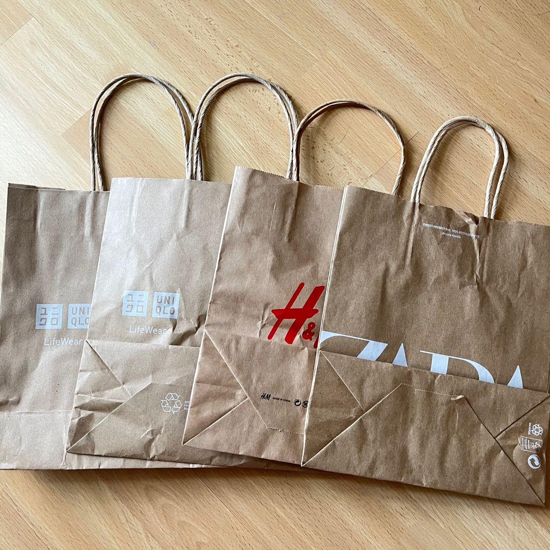 Uniqlo H&M Zara Paper Bag, Women's Fashion, Tops, Other Tops on Carousell