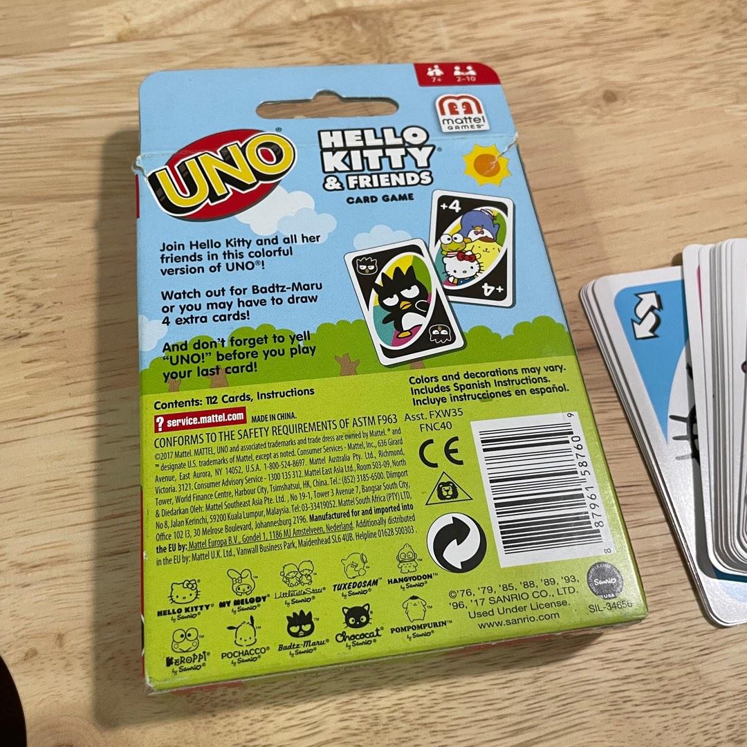 UNO: Hello Kitty & Friends Card Game, Hobbies & Toys, Toys & Games on ...