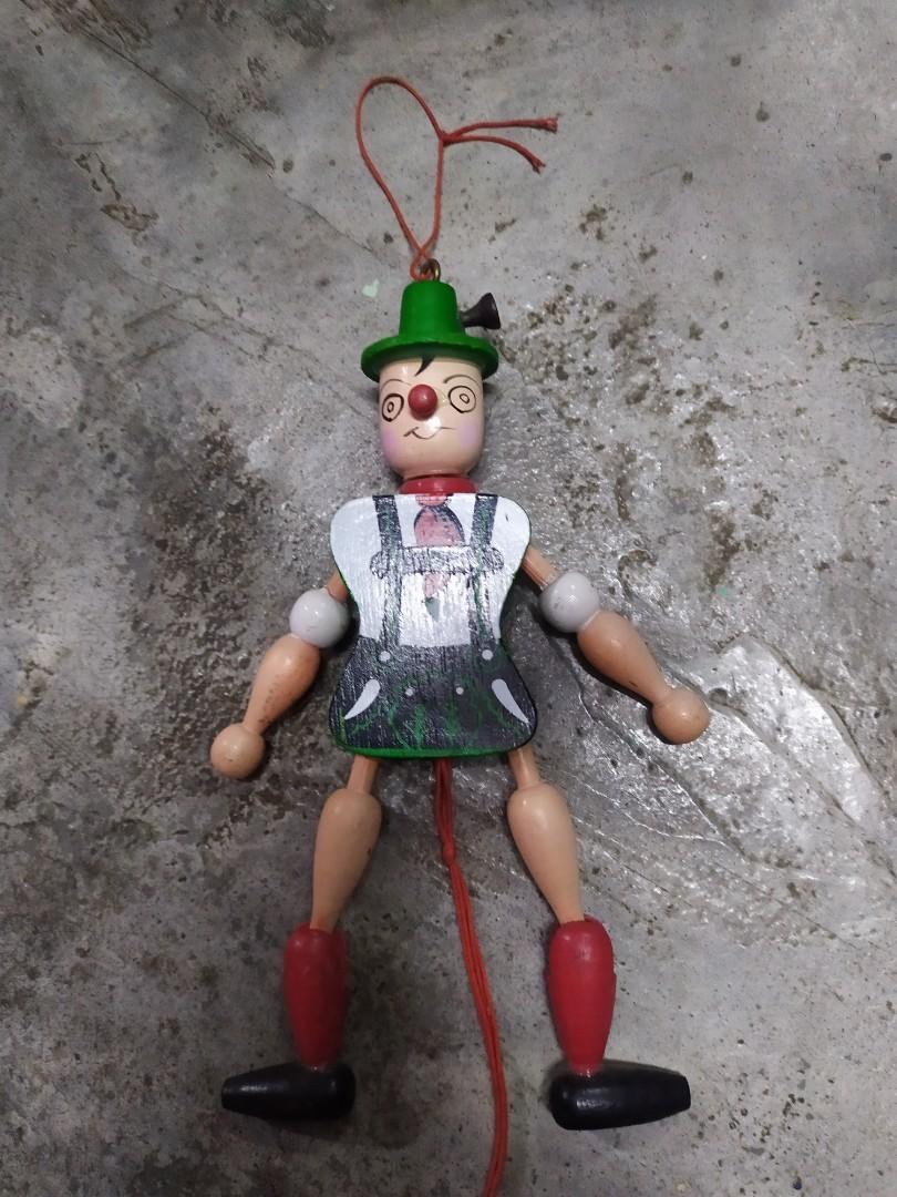 Vintage 60s Wooden Pull String Puppet, Hobbies & Toys, Collectibles ...
