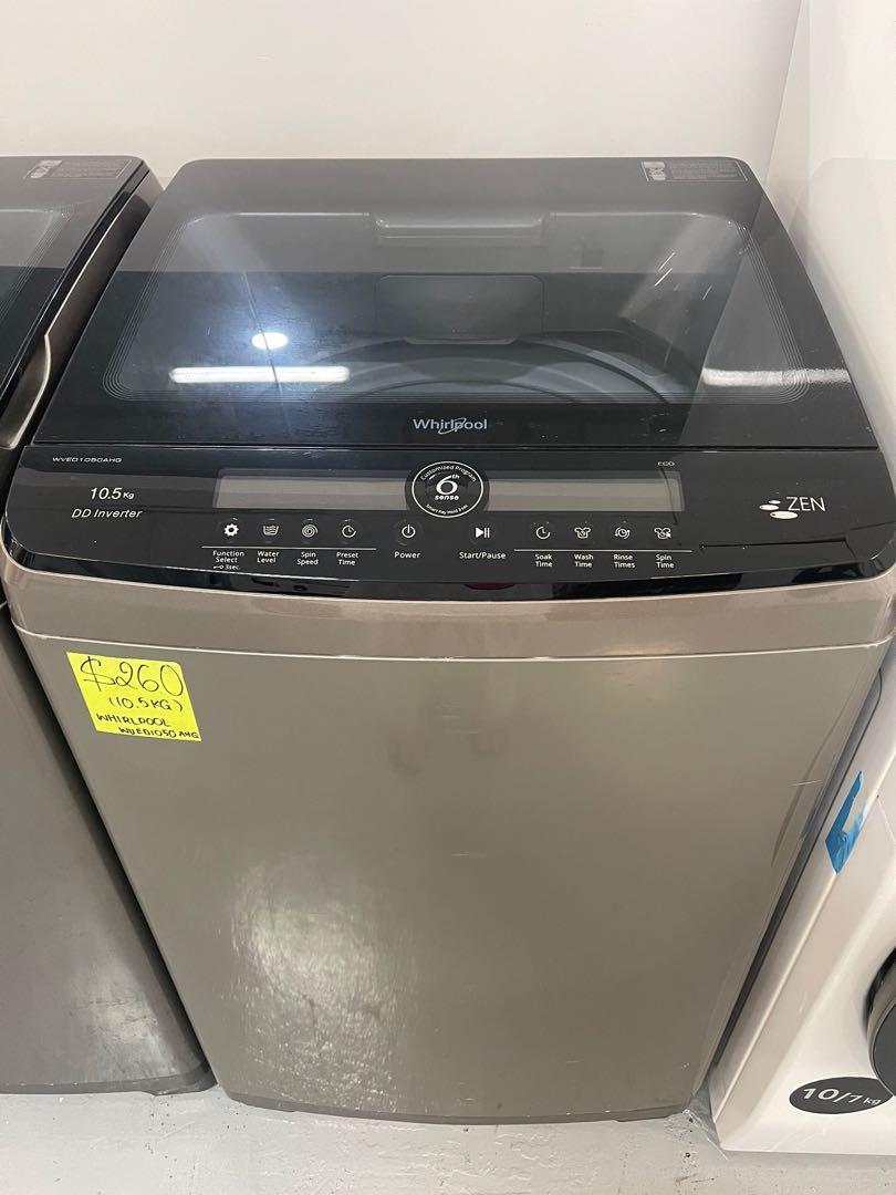 WHIRLPOOL WVED1050AHG TOP LOAD WASHER (10.5KG) ZEN DIRECT DRIVE ...