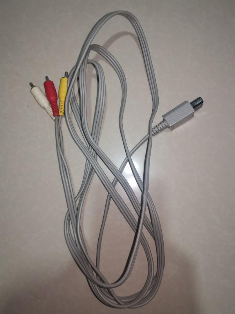 Wii AV Composite Cable, Video Gaming, Gaming Accessories, Cables & Chargers on Carousell