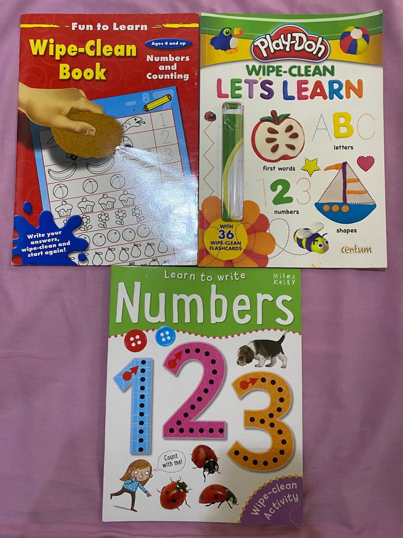 Wipe Clean Numbers & Alphabet, Hobbies & Toys, Books & Magazines ...