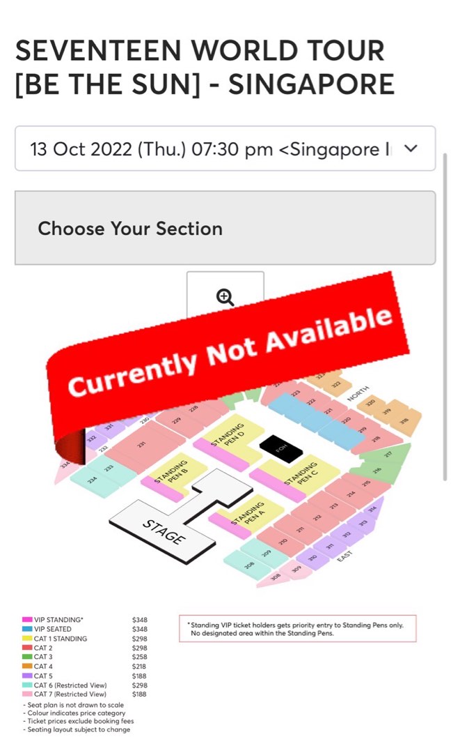 WTS SEVENTEEN BE THE SUN IN SG, Tickets & Vouchers, Event Tickets on Carousell