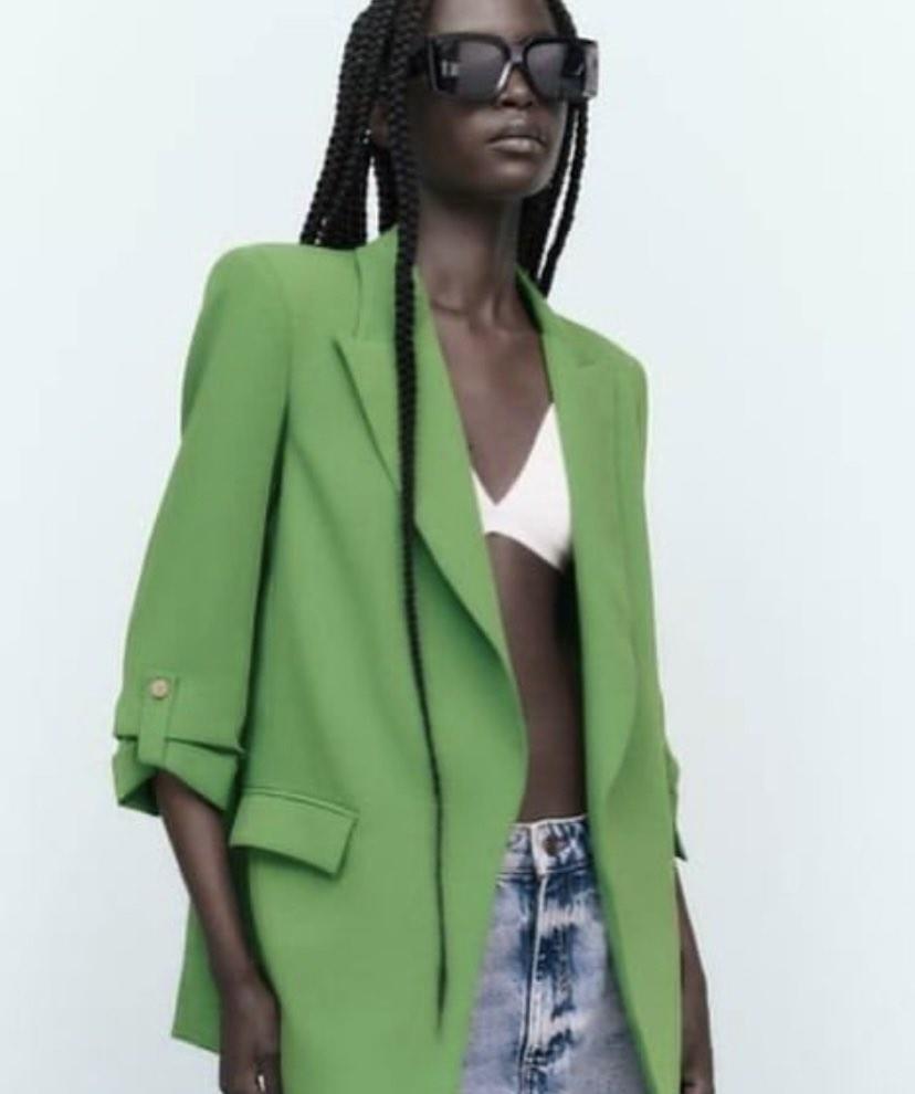 Zara Rolled up sleeve blazer, Women's Fashion, Coats, Jackets and ...