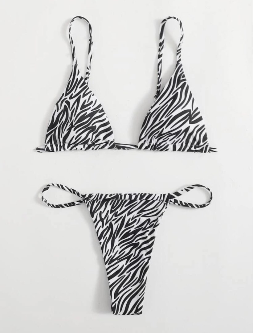 Zebra Bikini, Women's Fashion, Swimwear, Bikinis & Swimsuits on Carousell