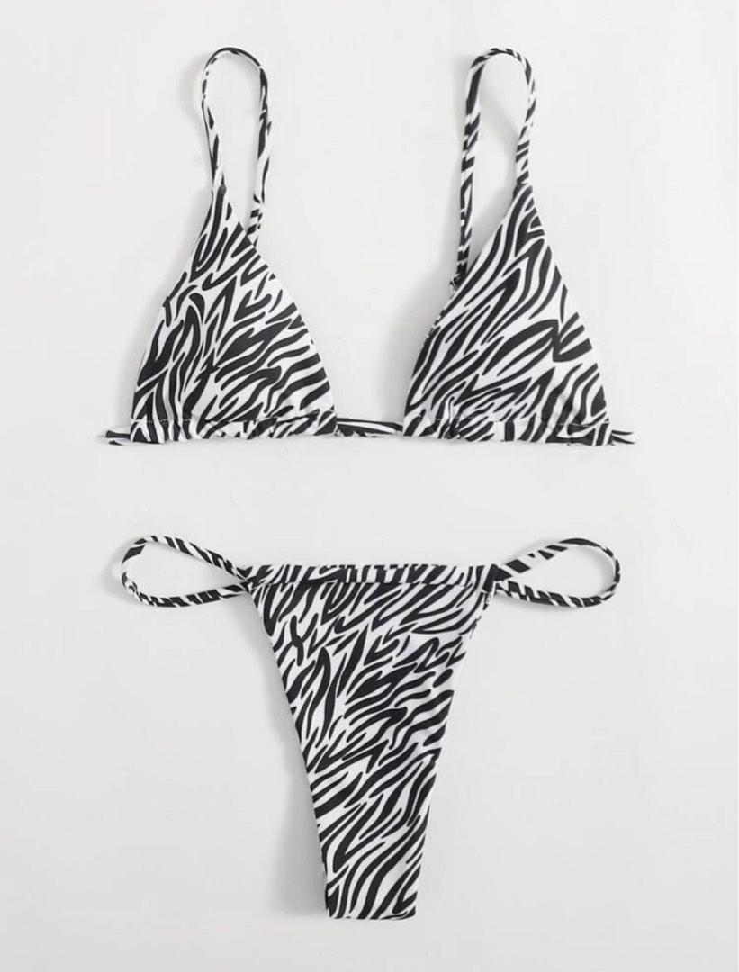 Zebra Bikini, Women's Fashion, Swimwear, Bikinis & Swimsuits on Carousell