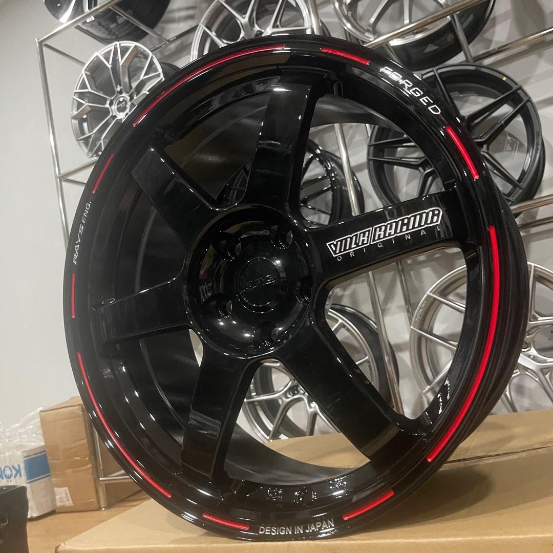 17” Te37 Design Sport Rim, Car Accessories, Tyres & Rims on Carousell