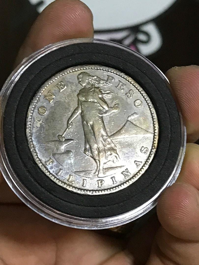 1910-s Philippines piso silver coin, Hobbies & Toys, Memorabilia & Collectibles, Currency on ...