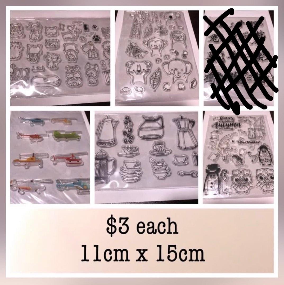 (27 designs) Acrylic jelly stamps chops From $2, Hobbies & Toys ...