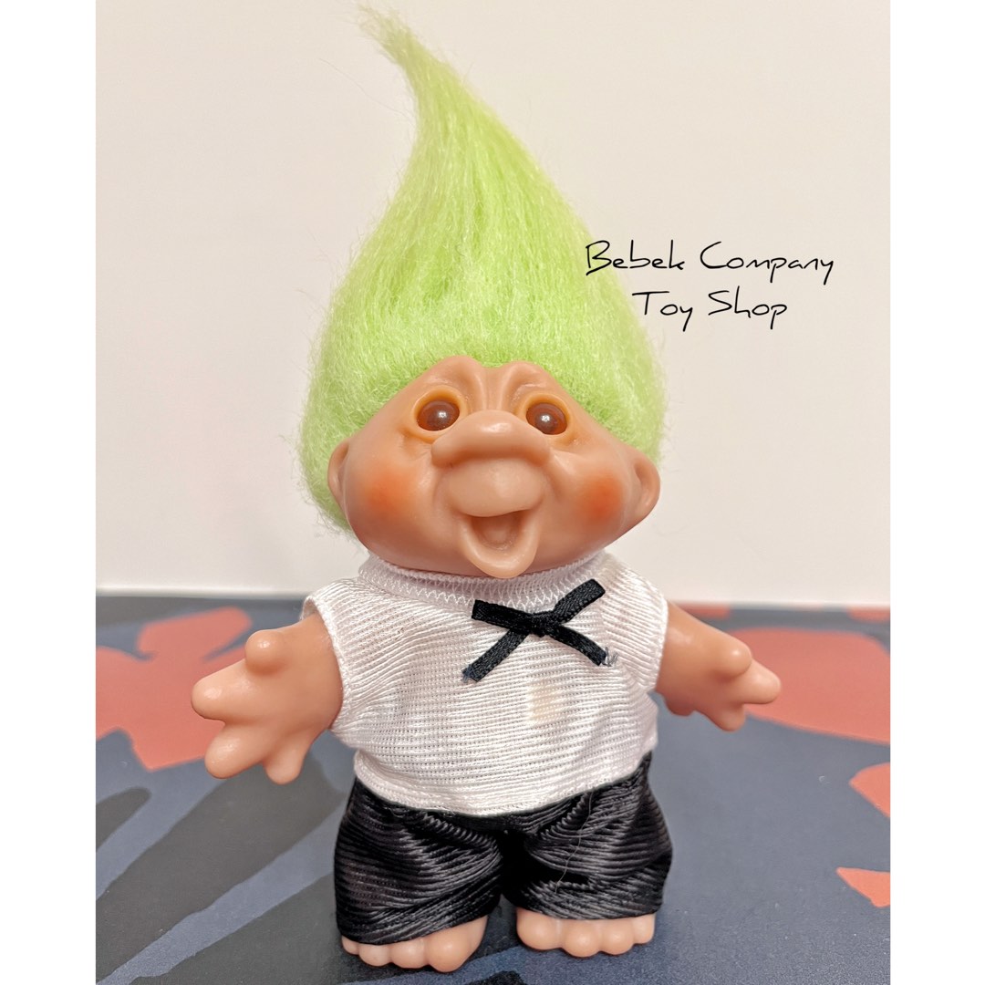5吋 古董玩具 1986年 dam troll doll trolls 西裝 丹麥 醜娃 巨魔娃娃 幸運小子 絕版玩具, 書籍、休閒與玩具 ...
