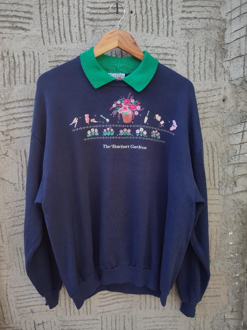 90s BUTCHART GARDENS SWEATER, Men's Fashion, Coats, Jackets and ...