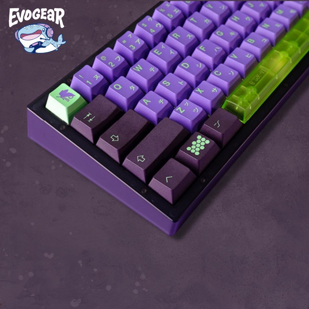 {IN STOCK} EVA (Evangelion) Keycaps | Japanese Keycaps | Cherry Profile ...