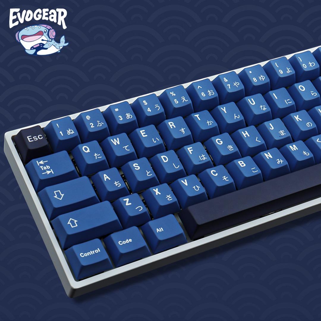 {IN STOCK} Striker (Blue) Keycaps | Japanese Keycaps | Cherry Profile ...