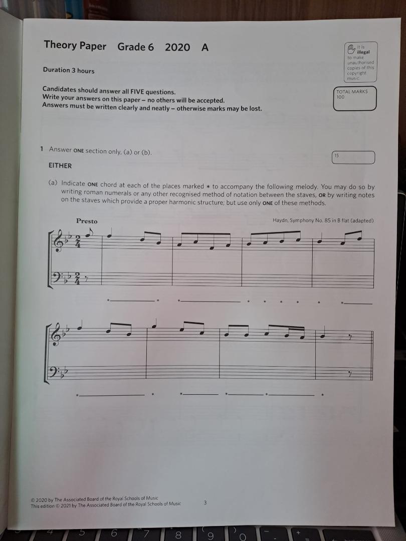 ABRSM 2020 grade 6 theory, Hobbies & Toys, Books & Magazines, Textbooks ...