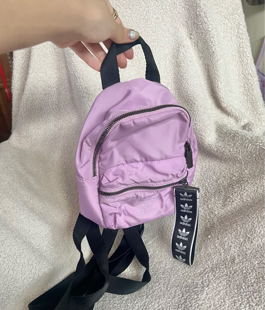 Adidas mini lilac lavender pastel backpack, Women's Fashion, Bags ...