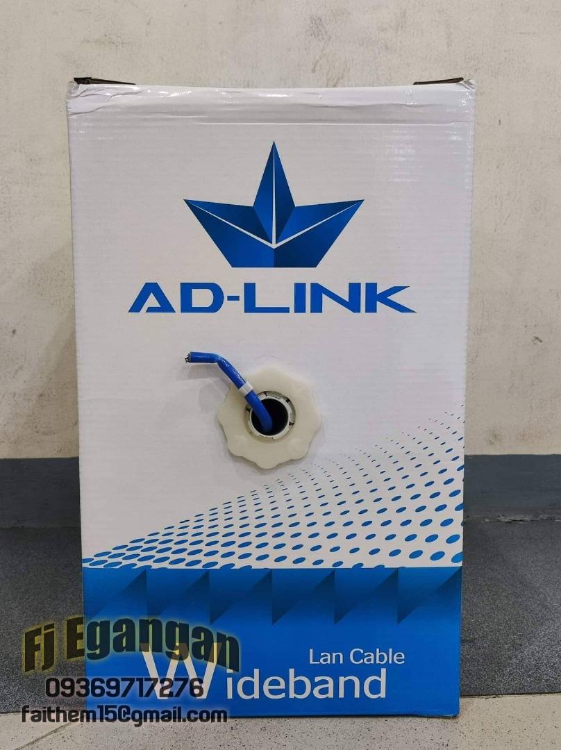 Ad-Link Cat6e FTP Cable 305m Blue, Computers & Tech, Parts ...
