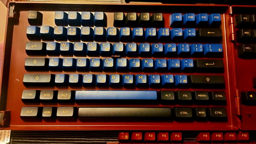 AKKO BLUE RED SAMURAI ASA PBT KEYCAPS, Computers & Tech, Parts ...