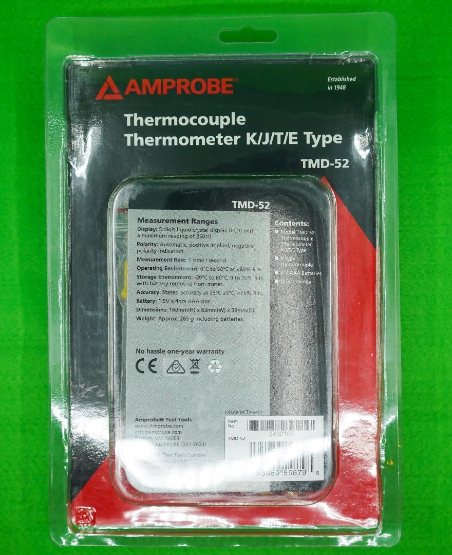 Amprobe Thermocouple TMD-52 (K/J/T/E Type Thermometer), Computers ...