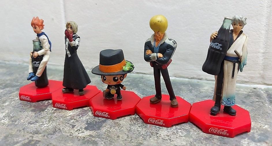Anime Mixed Set Figure COCA-COLA Collabo (One Piece Naruto Bleach) 4 ...