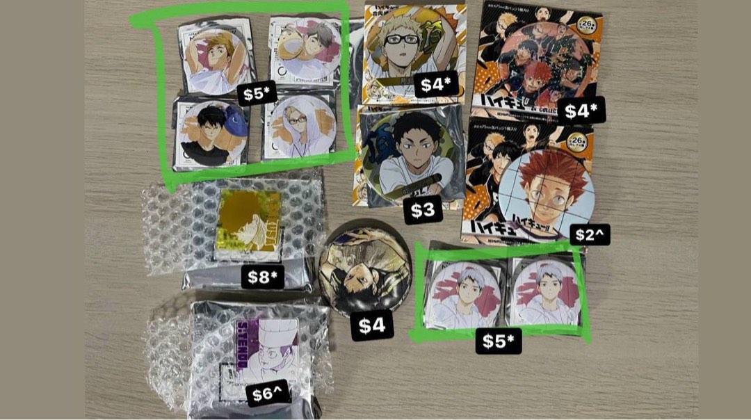 AOT Haikyuu kny MHA BNHA demon slayer attack on Titan badge acrylic ...