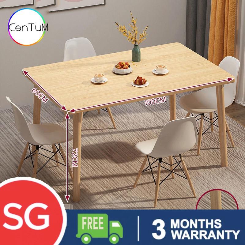 Attilio Wooden Table 1m 1.2m Wood Dining Table for 2 pax / 4 pax ...