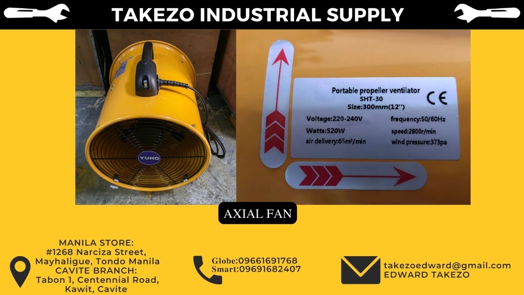 Axial Fan, Commercial & Industrial, Industrial Equipment on Carousell
