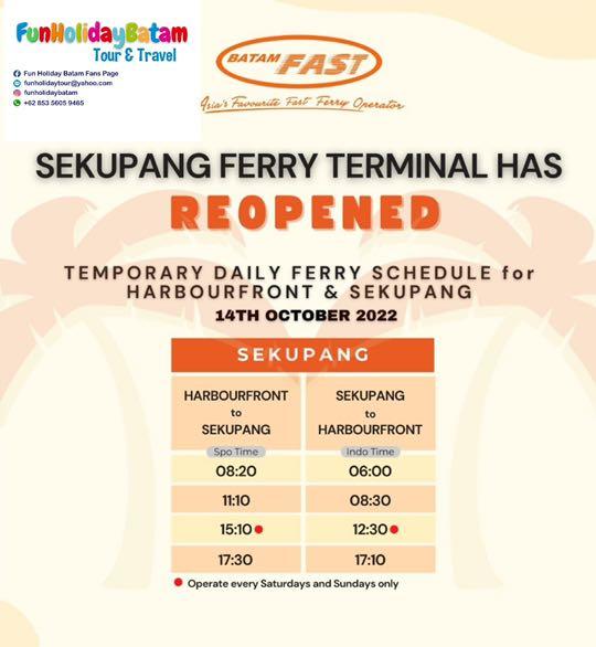 Batam Fast Ferry Ticket to Batam, Tickets & Vouchers, Event Tickets on ...