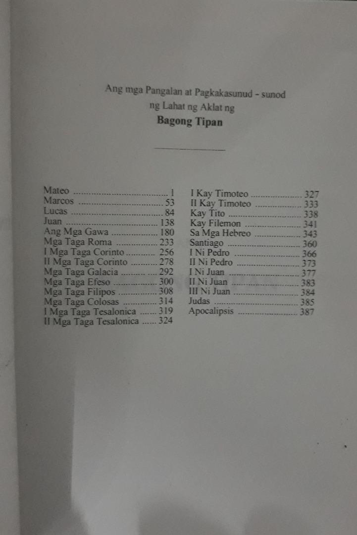 Bible - Ang Bagong Tipan (Tagalog), Hobbies & Toys, Memorabilia ...