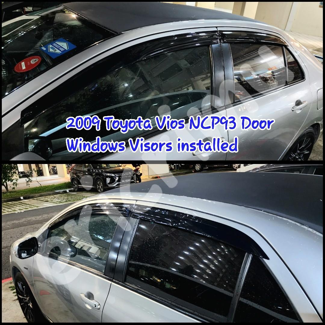 2008-2013 Toyota Vios, 2008-2020 Altis Door Windows Visors, Car ...