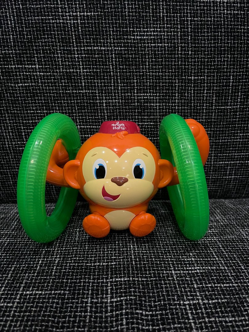 Bright Starts Rolling Monkey with Lights+ Sounds, Babies & Kids, Infant ...