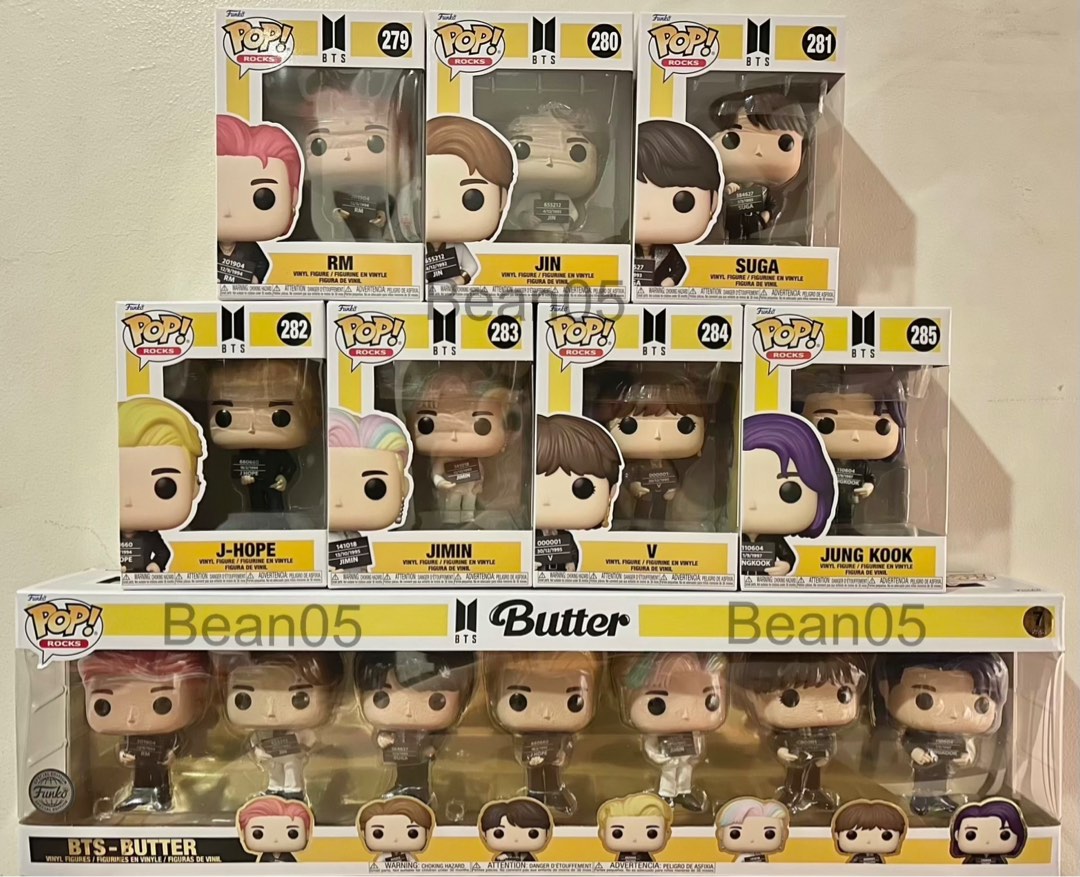 BTS Butter Funko Pops 7Pack/Set of 7, Hobbies & Toys, Toys & Games on Carousell