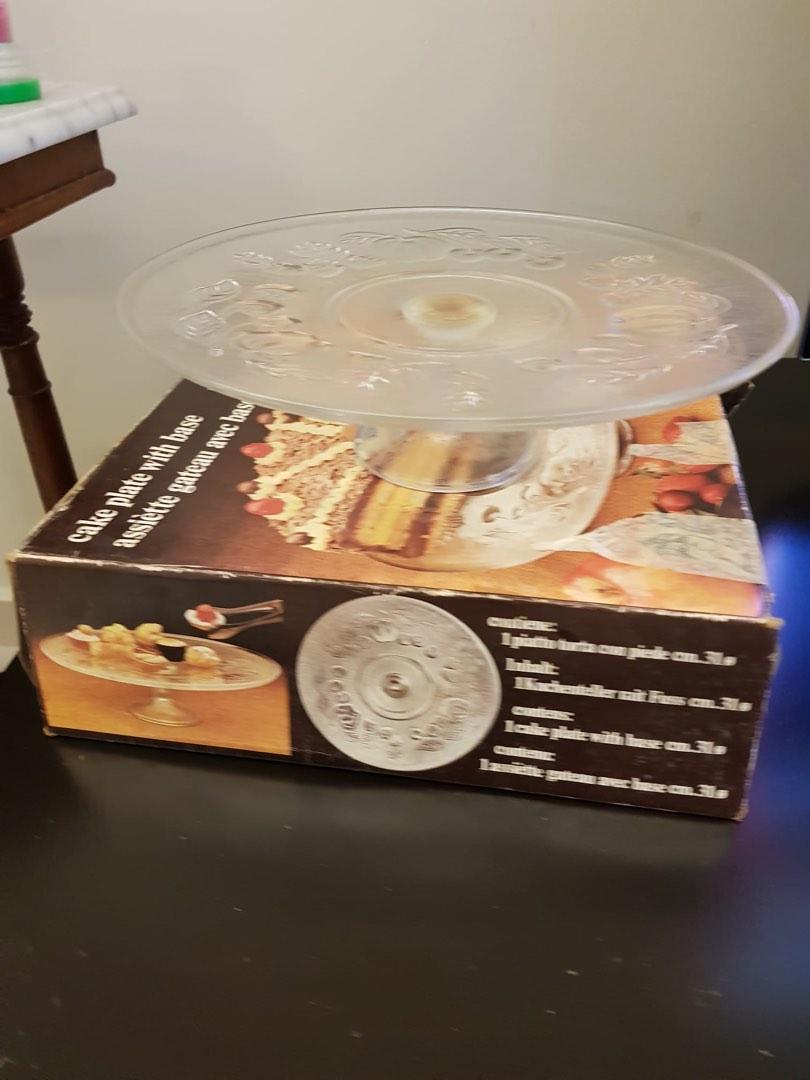 Cake Glass Display plate, Furniture & Home Living, Kitchenware ...