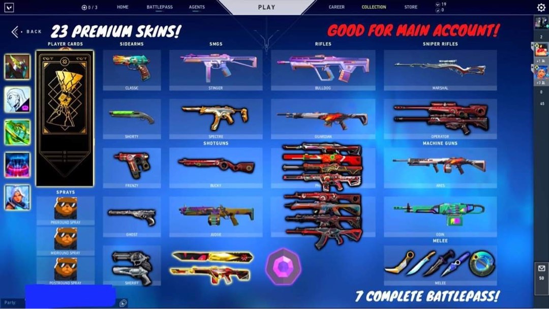 CHAMPS 2022 BUNDLE 23 PREMIUMS CHEAP VALORANT ACCOUNT, Video Gaming ...